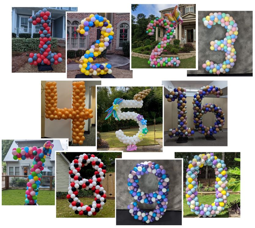 Complete Set Of 12 Welded Metal Balloon Frames (Made To Order) | Event ...