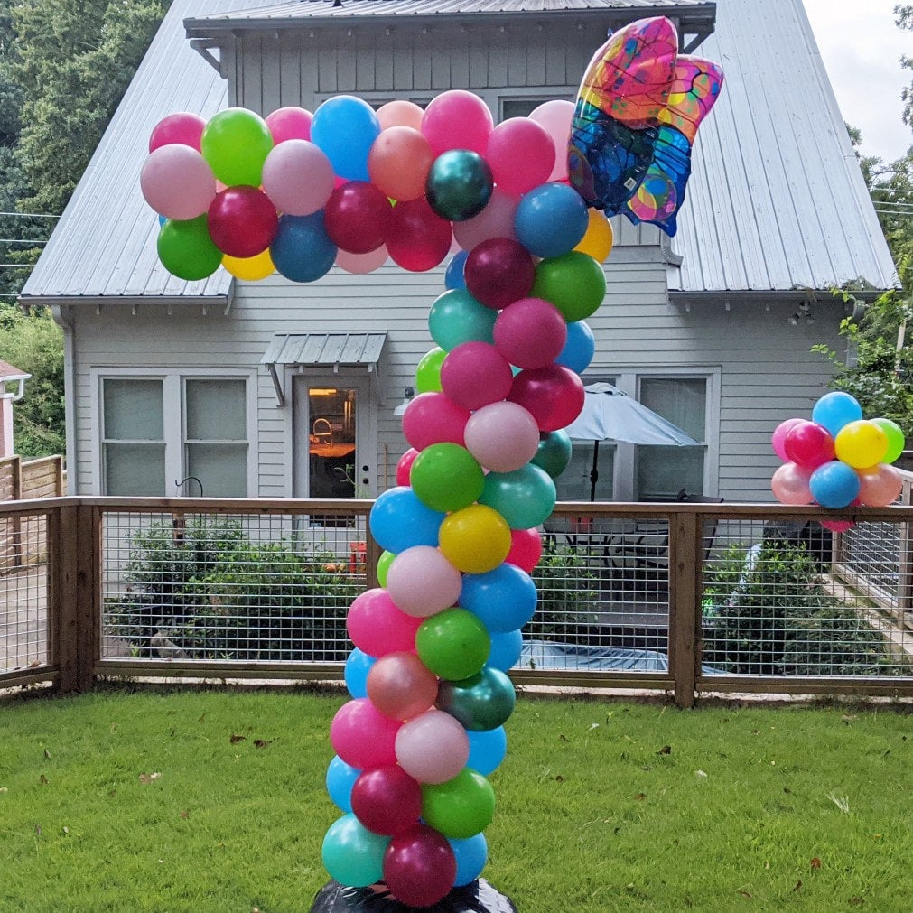 Welded Metal Balloon Frame Of Number 7 | Event Welding