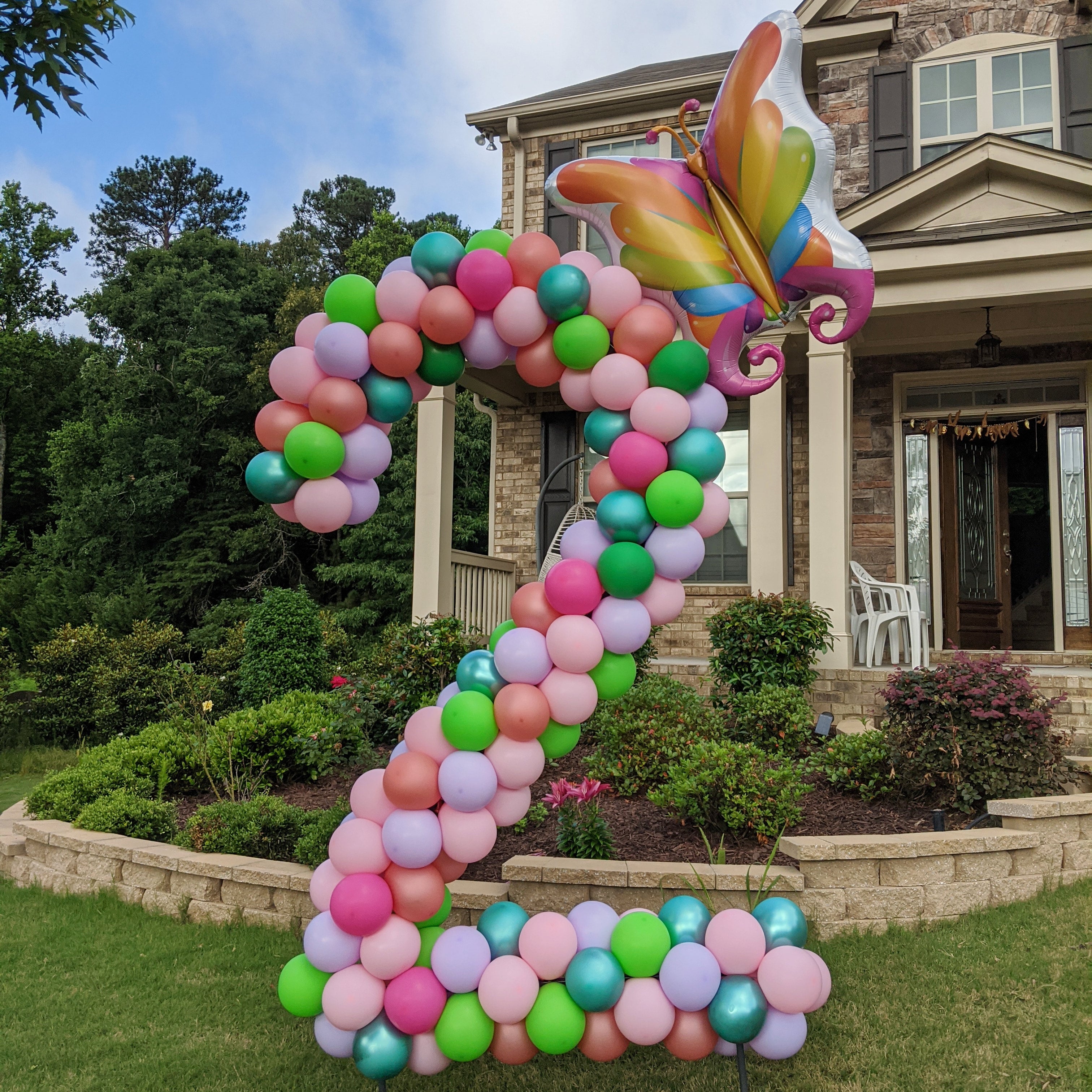 Welded Metal Balloon Frame Of Number 2 | Event Welding