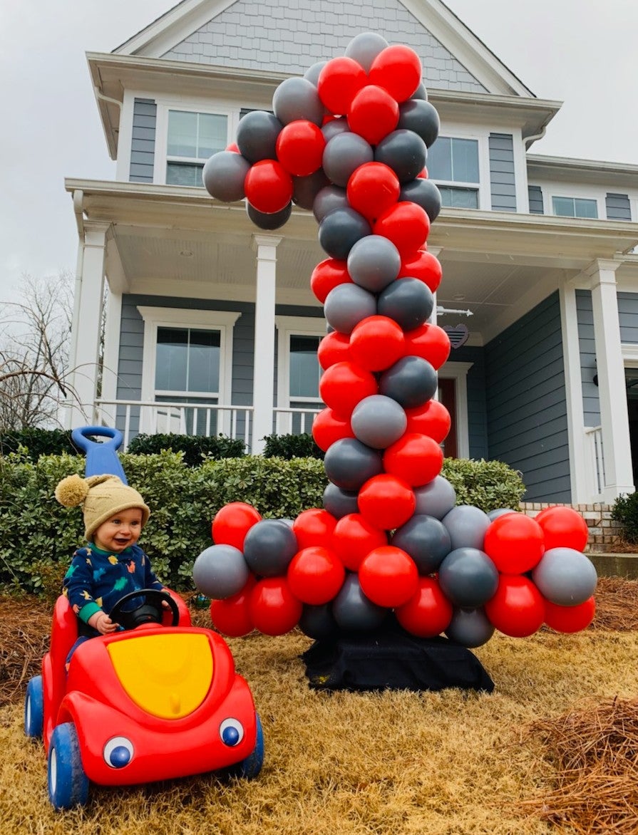 Welded Metal Balloon Frame Of Number 1 | Event Welding