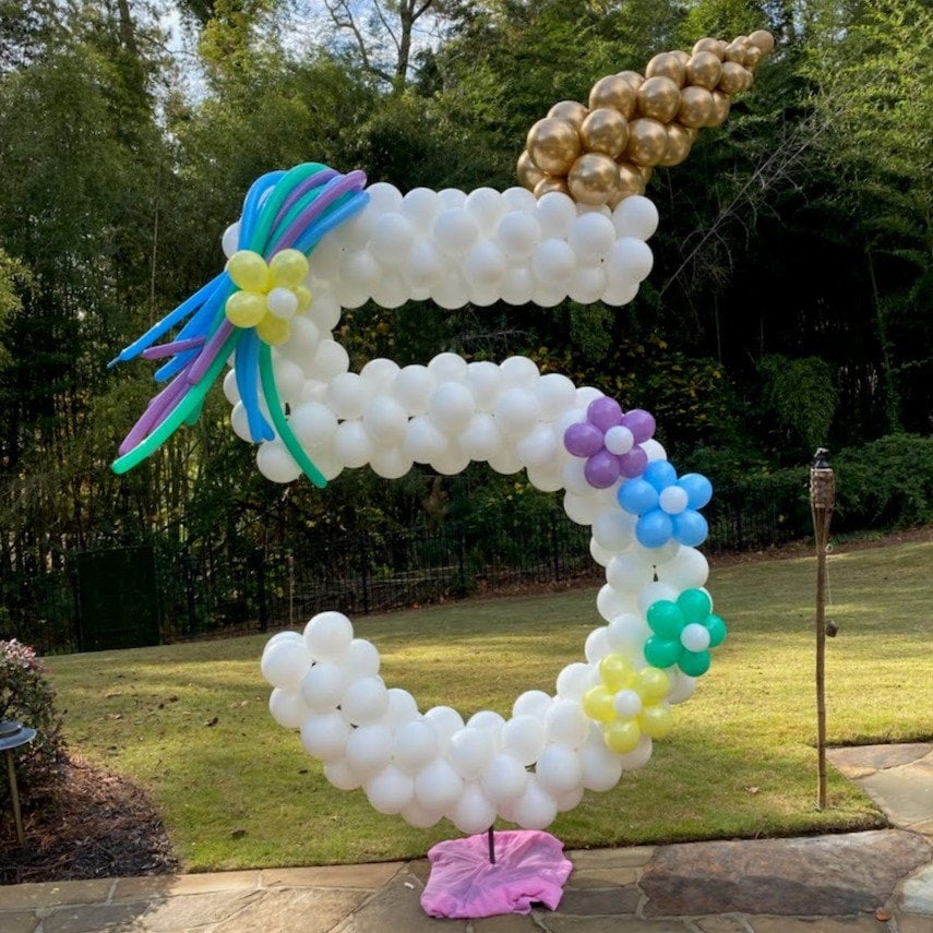 Welded Metal Balloon Frame Of Number 5 | Event Welding